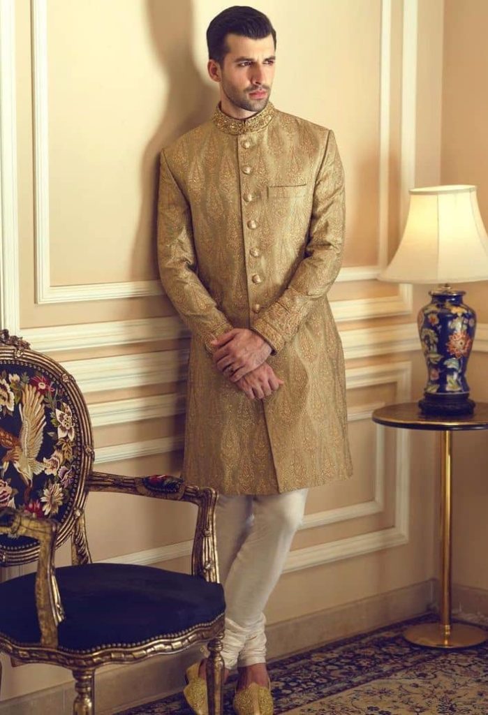 30 The Golden Sherwani - Stylish yet Sporty - Go Golden