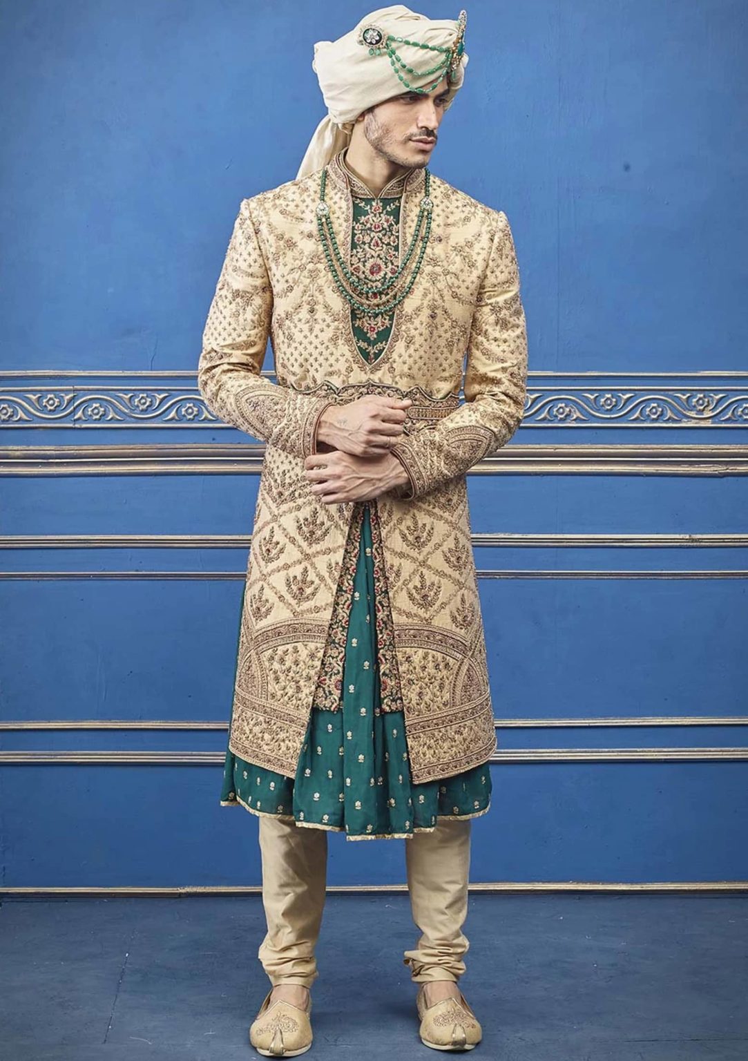 30 The Golden Sherwani - Stylish yet Sporty - Go Golden