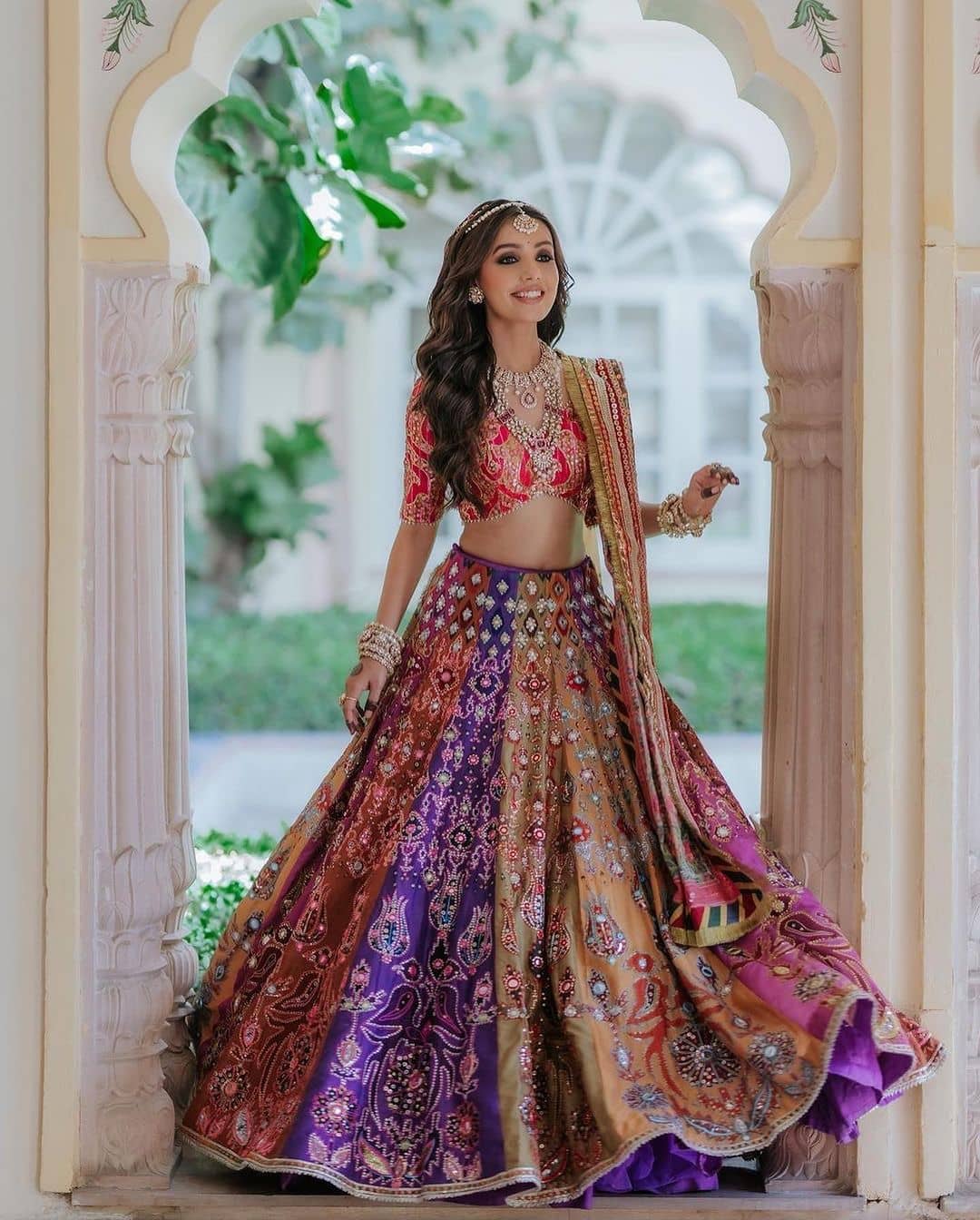 Multi-Color Lehengas with Unique Colors & Color Combinations